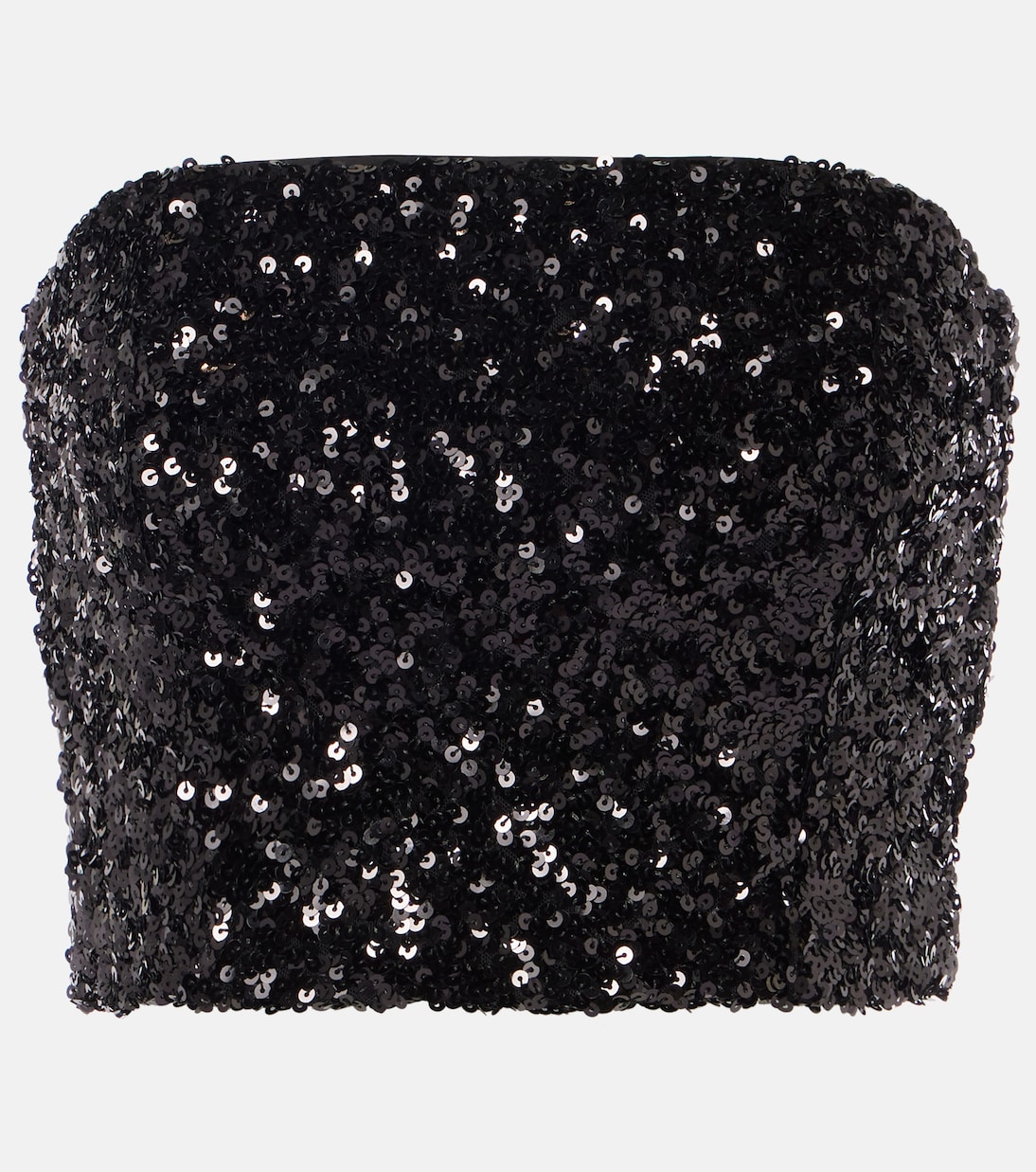 Sequined bandeau top in black - Rotate | Mytheresa