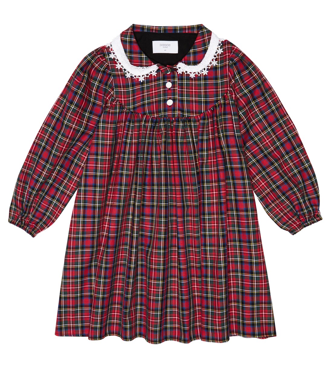 Checked cotton dress in red - Paade Mode | Mytheresa
