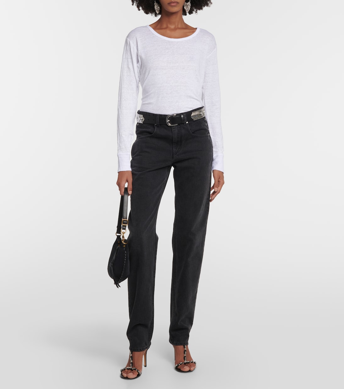 Zeline linen top in white - Marant Etoile | Mytheresa