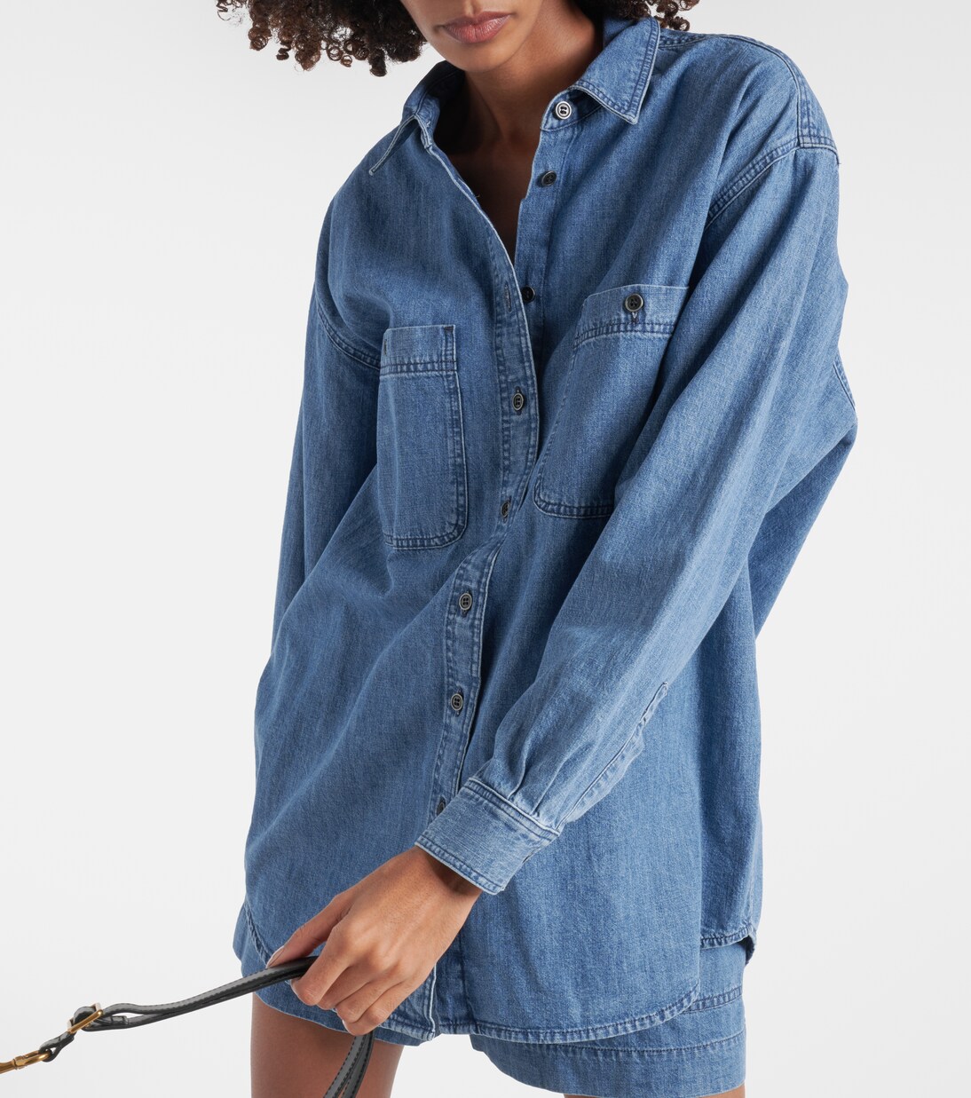 Verane denim shirt in blue - Marant Etoile | Mytheresa