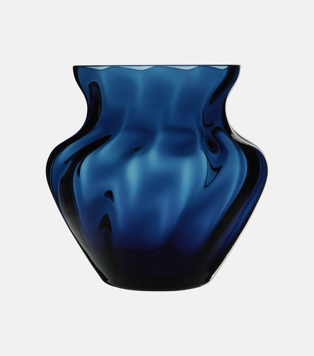 Marika Large glass vase in blue - Klimchi | Mytheresa