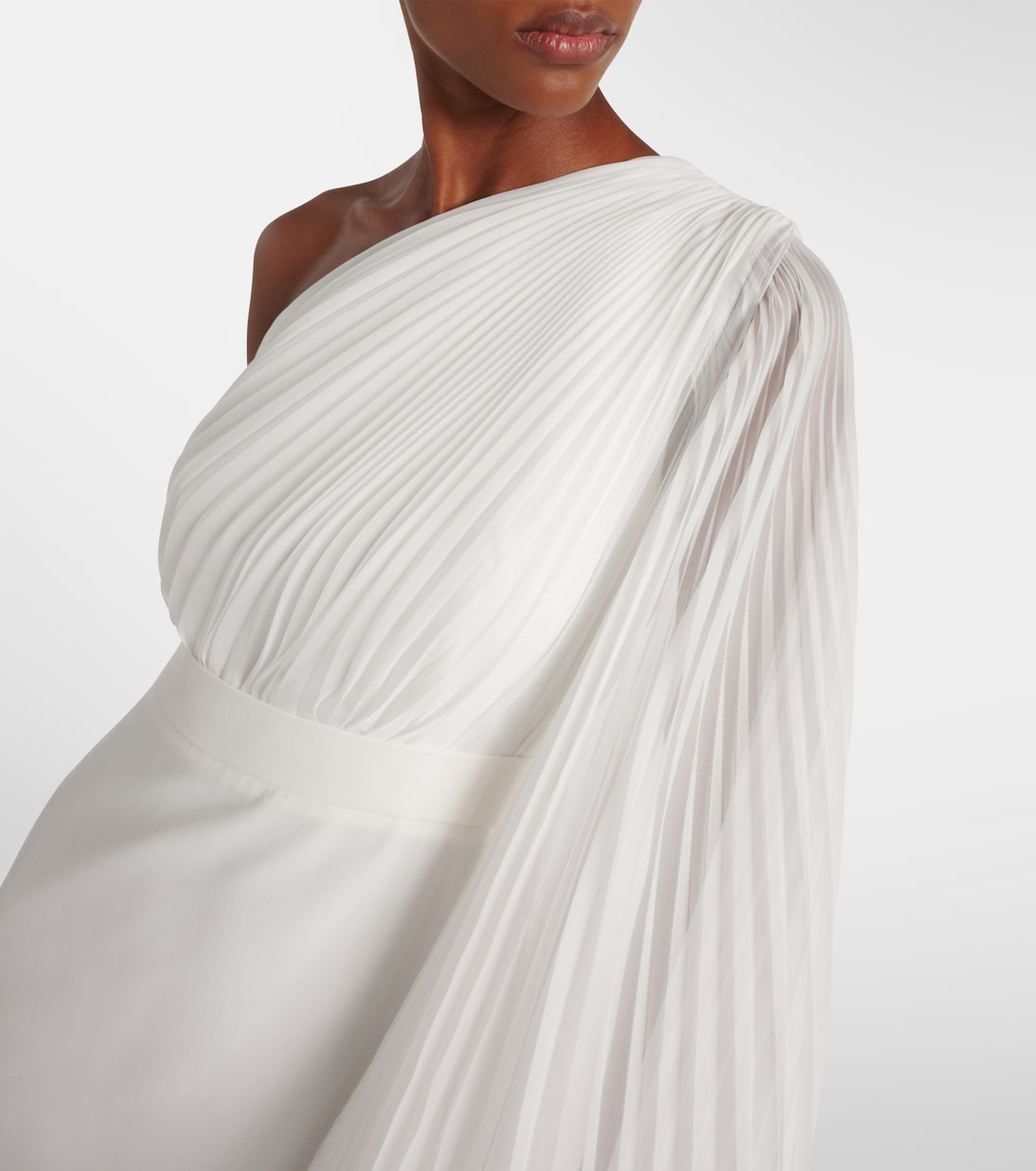 Bridal Lorena chiffon and cady gown in white - Max Mara | Mytheresa