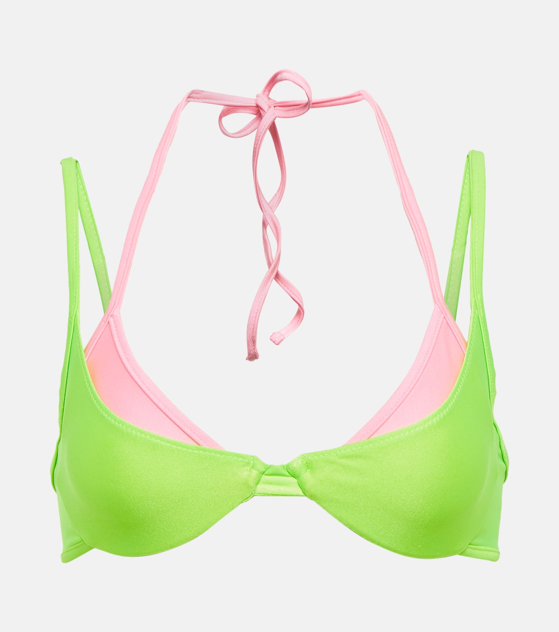 Double Layer bikini top in multicoloured - Same | Mytheresa