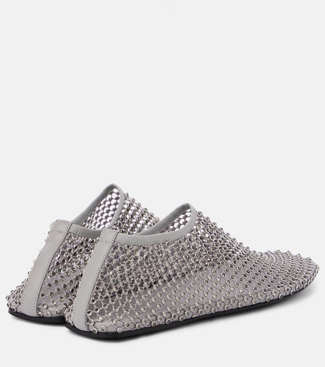Minette embellished slip-on shoes in silver - Christopher Esber | Mytheresa