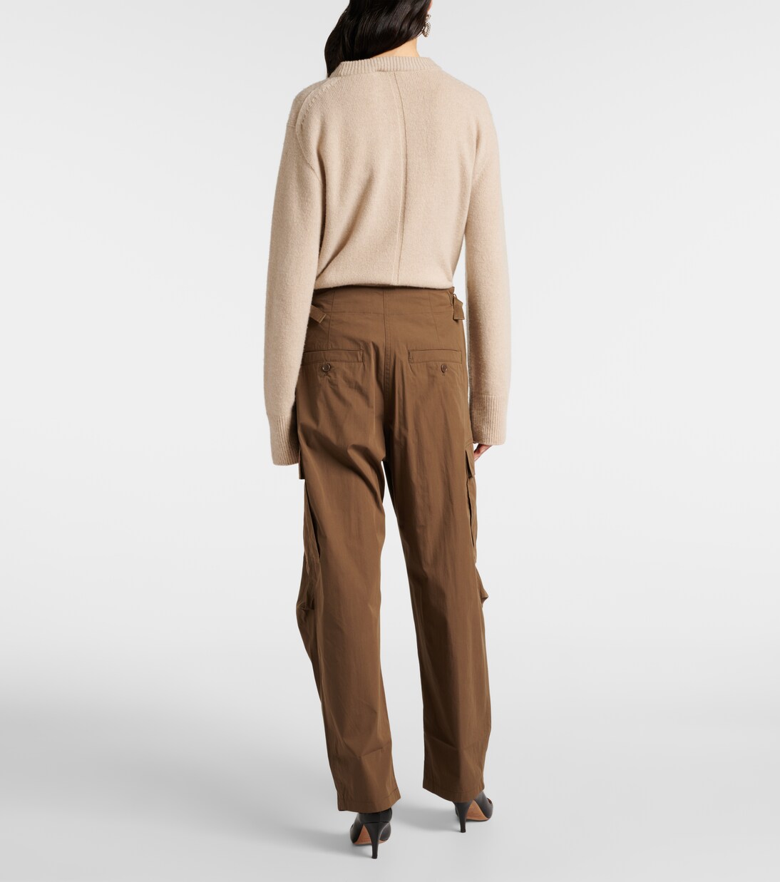 Rebecca cotton-blend cargo pants in green - Marant Etoile | Mytheresa