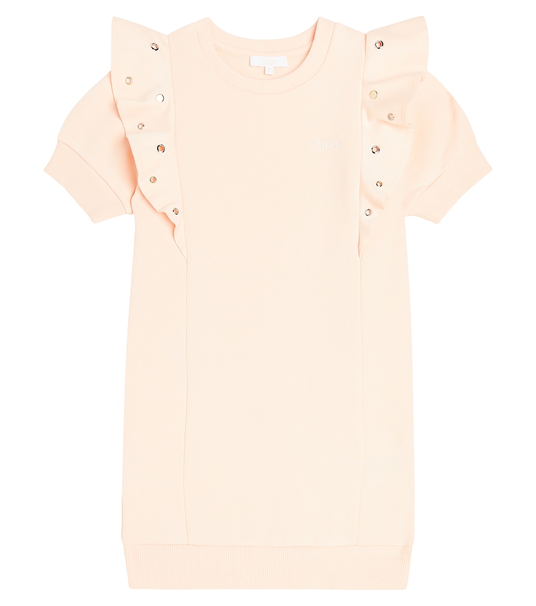 Cotton dress in pink - Chloe Kids | Mytheresa