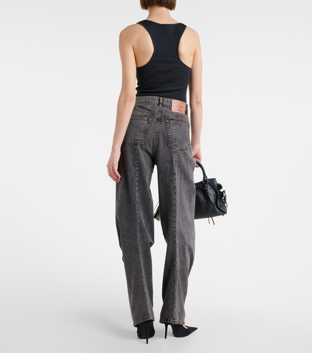 Paneled straight jeans in black - Y Project | Mytheresa