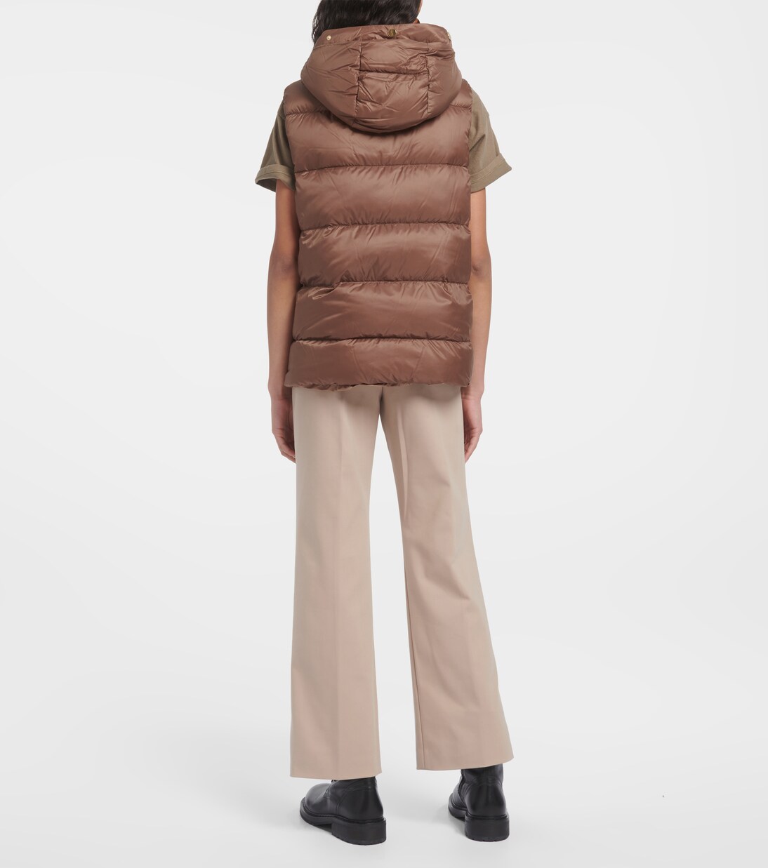 브라운 JSoft 패딩 베스트 - Max Mara | Mytheresa