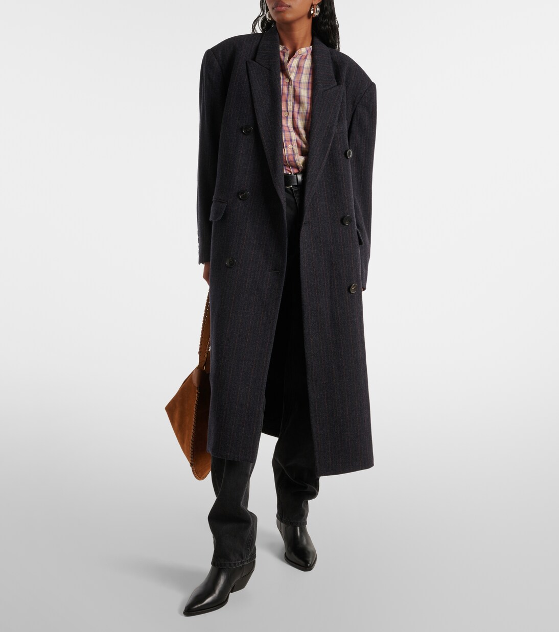 Lexana wool-blend coat in blue - Marant Etoile | Mytheresa