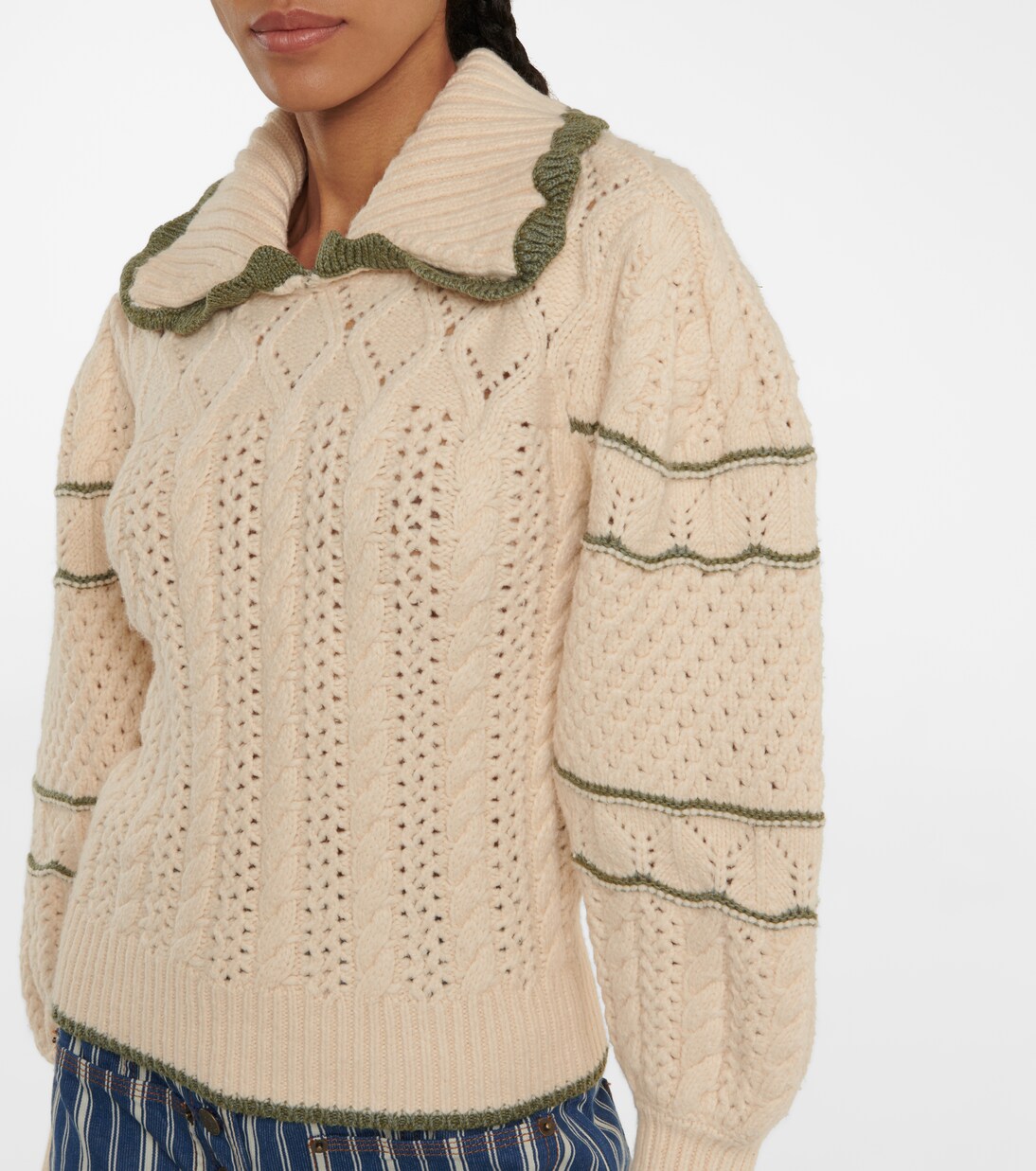 Osian knitted cotton-blend sweater in pink - Ulla Johnson | Mytheresa