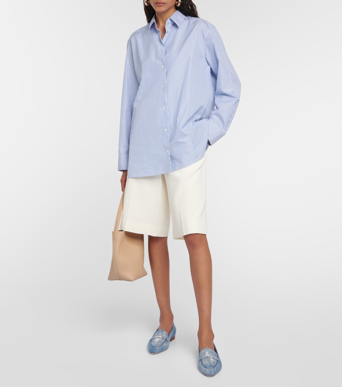 Bruni denim loafers in blue - Malone Souliers | Mytheresa