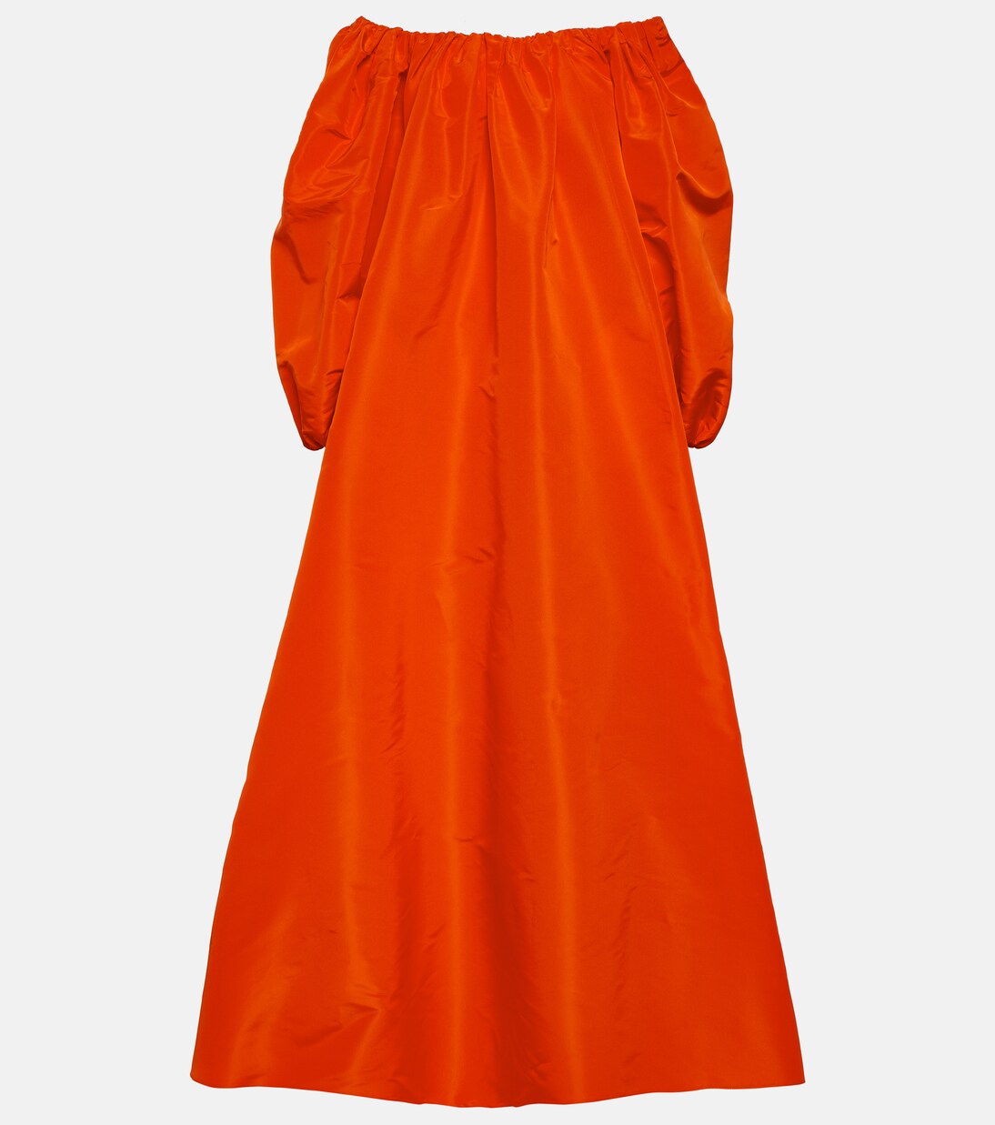 Off-Shoulder-Robe aus Seide in Rot - Valentino | Mytheresa