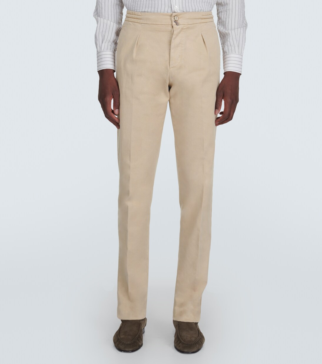 Straight pants in beige - Kiton | Mytheresa