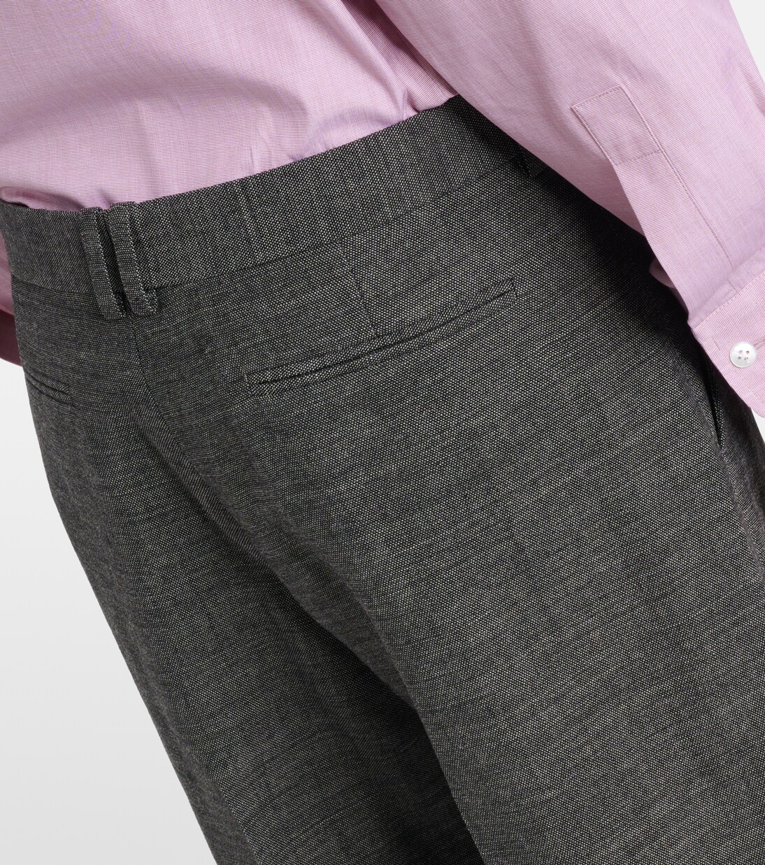 Gandal virgin wool twill straight pants in grey - The Row | Mytheresa