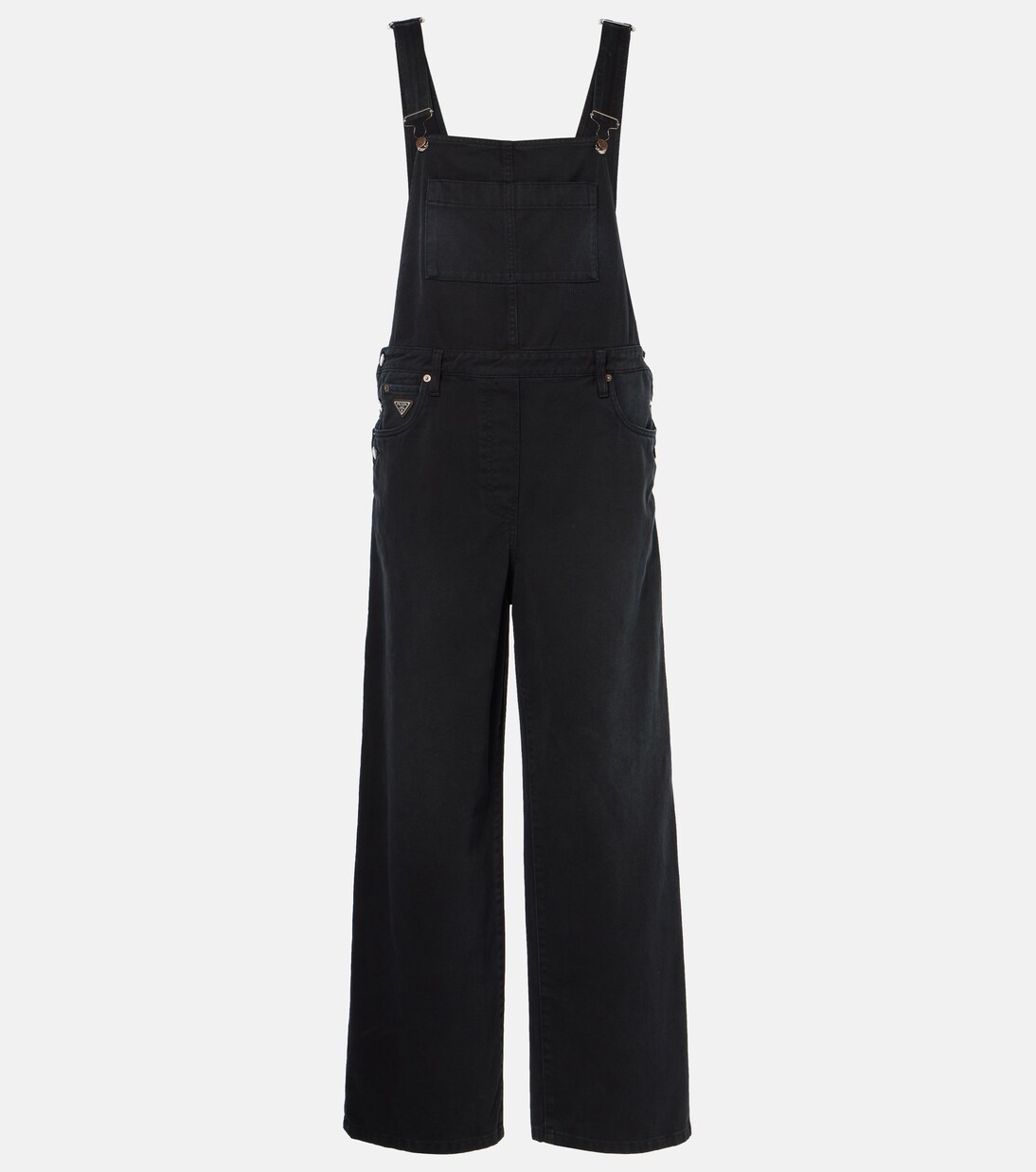 Denim overalls in black - Prada | Mytheresa