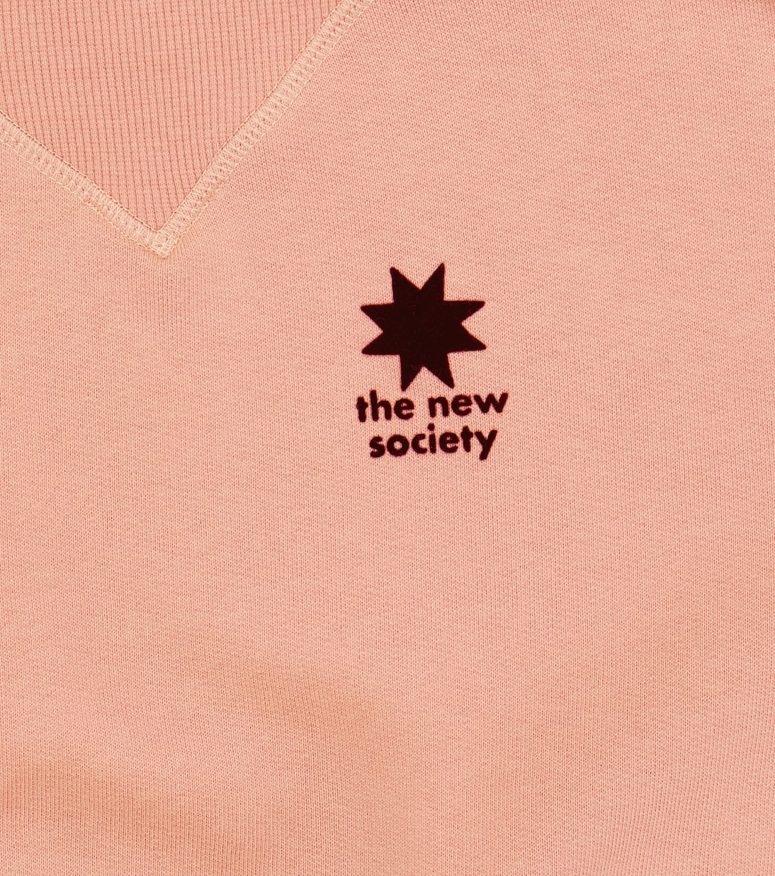 Logo cotton sweatshirt in pink - The New Society | Mytheresa