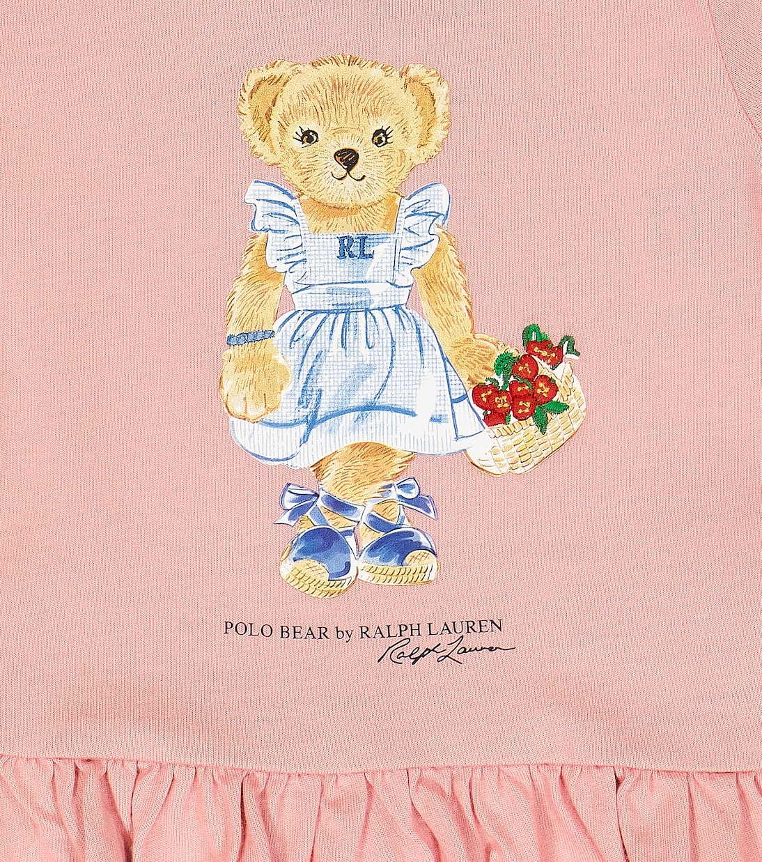 Baby Polo Bear cotton dress in pink - Polo Ralph Lauren Kids | Mytheresa
