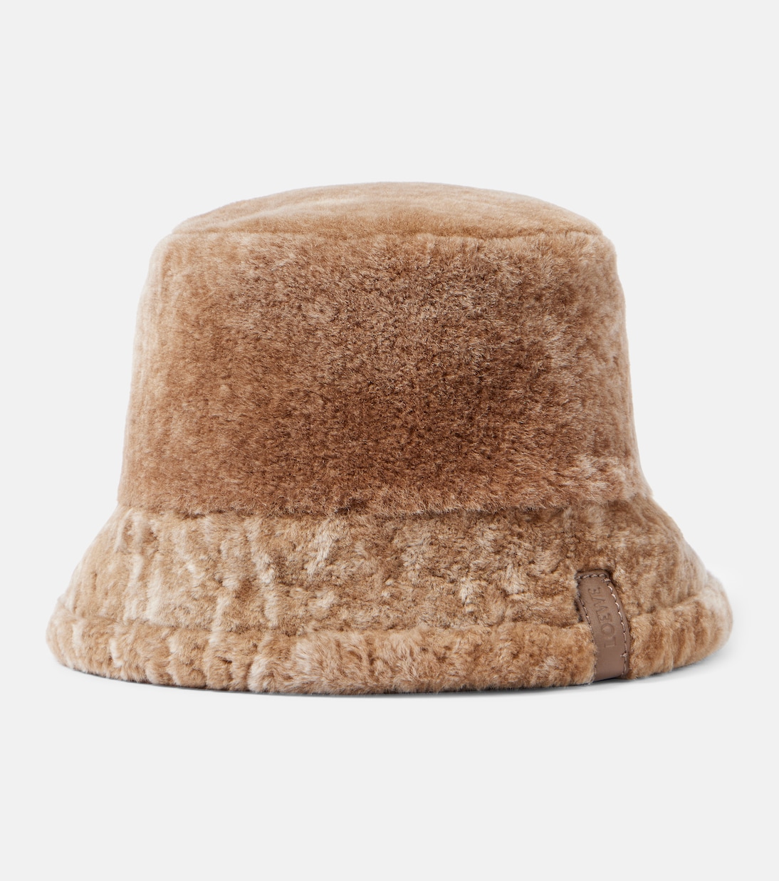 Shearling bucket hat in beige - Loewe | Mytheresa