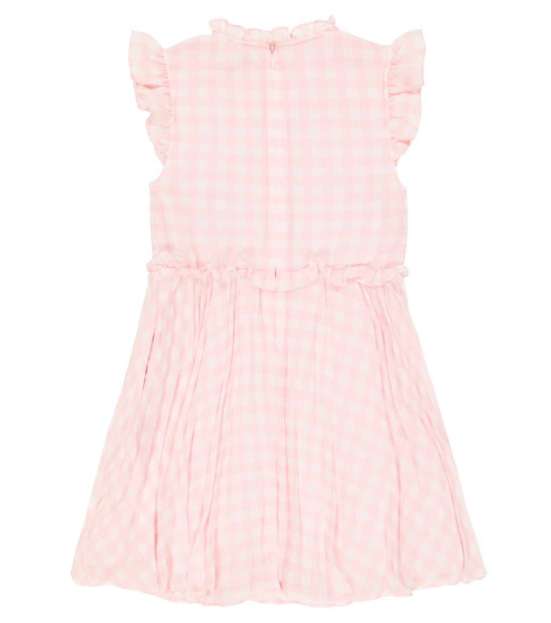Gingham embroidered dress in multicoloured - Self Portrait Kids | Mytheresa