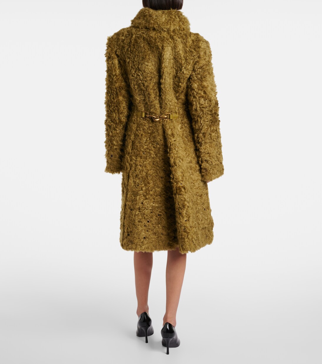 Faux fur coat in beige - Burberry | Mytheresa