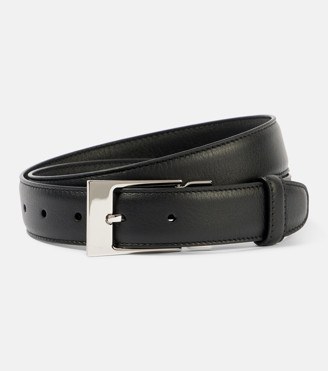 Jewel leather belt in black - The Row | Mytheresa