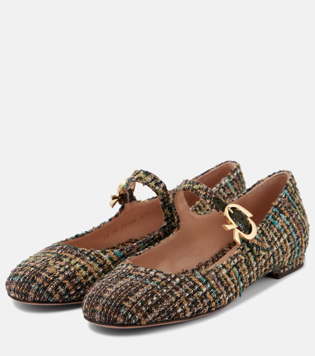 Venezia tweed ballet flats in blue - Gianvito Rossi | Mytheresa
