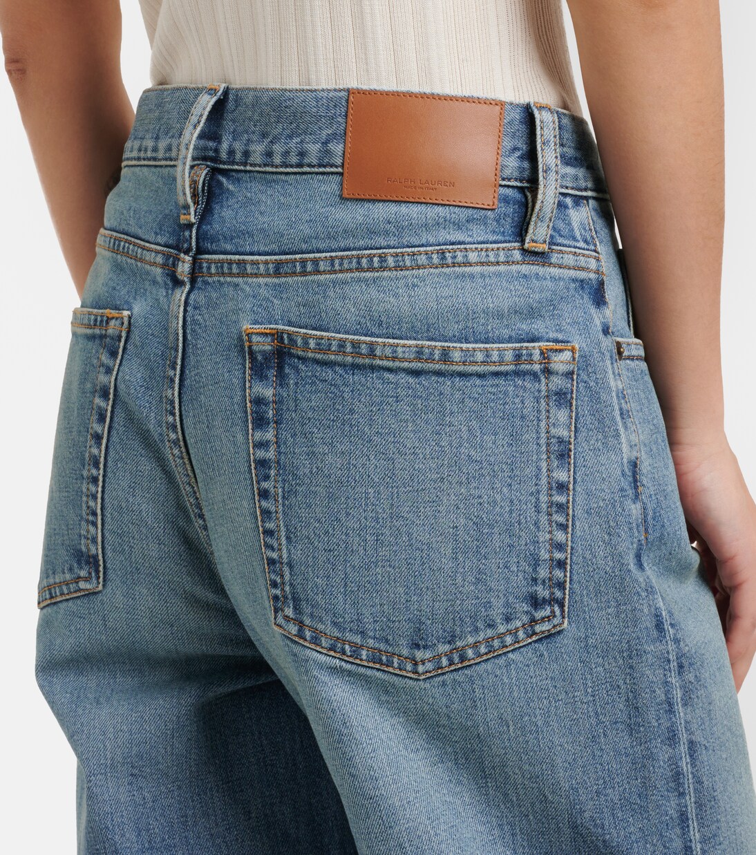 Mercer wide-leg jeans in blue - Ralph Lauren Collection | Mytheresa
