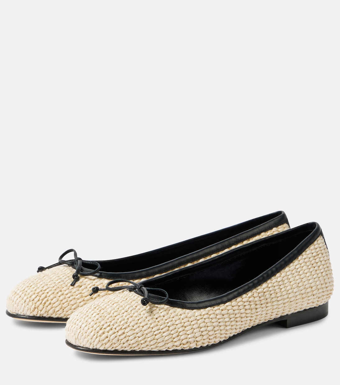 Veralli raffia ballet flats in beige - Manolo Blahnik | Mytheresa