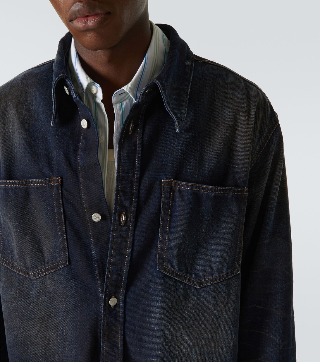 Denim overshirt in blue - Acne Studios | Mytheresa