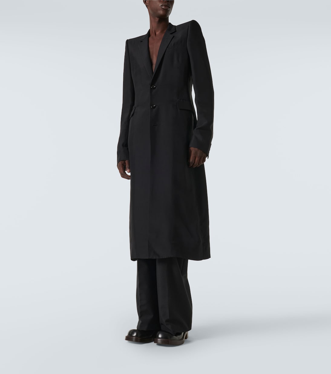 Abrigo tailored en negro - Alexander Mc Queen | Mytheresa