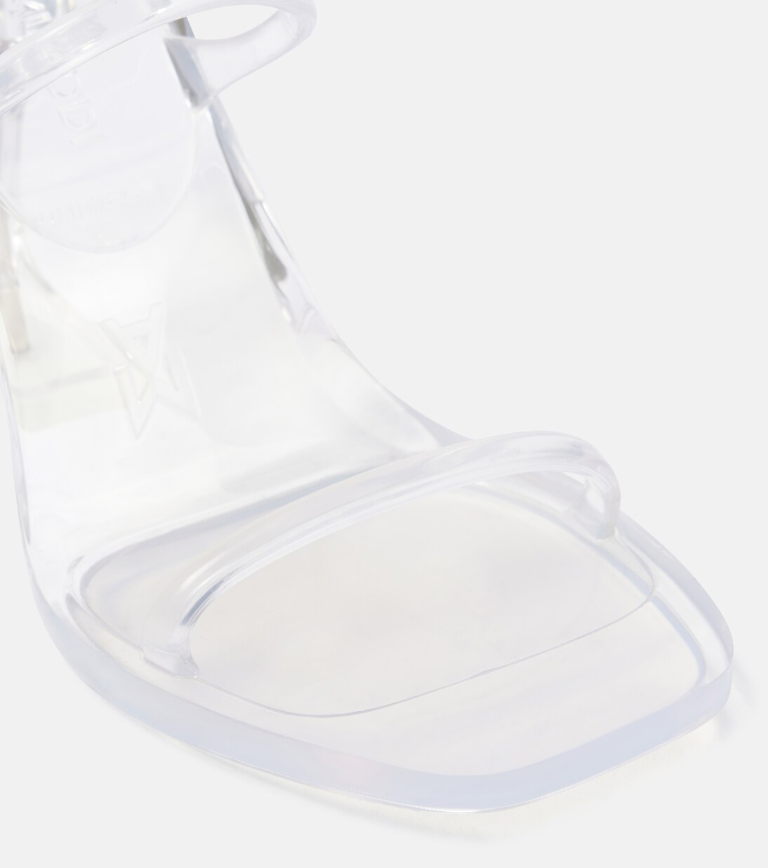 Brito PVC mules in transparent - Amina Muaddi | Mytheresa