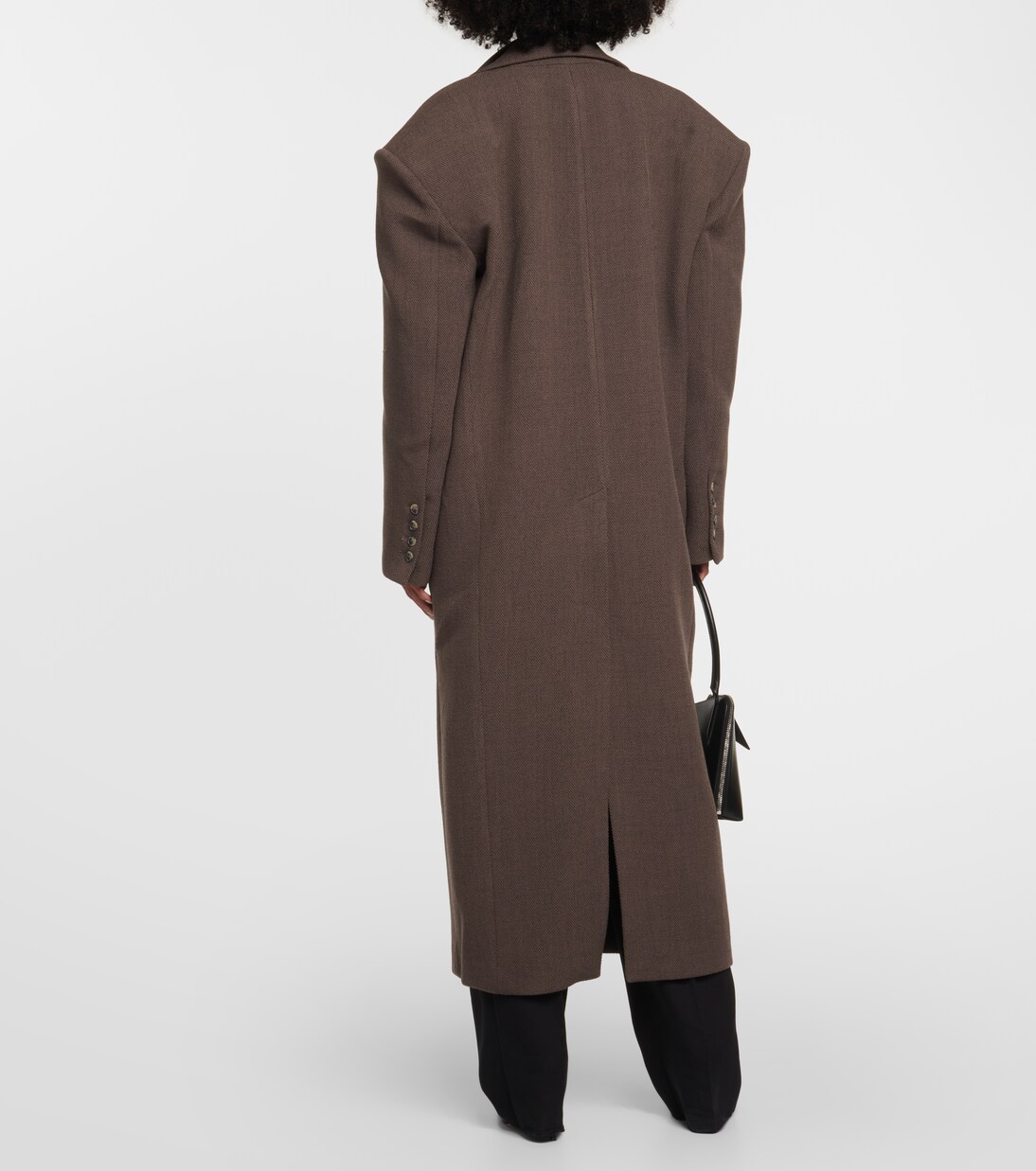 Dundee oversized wool-blend coat in brown - The Mannei | Mytheresa