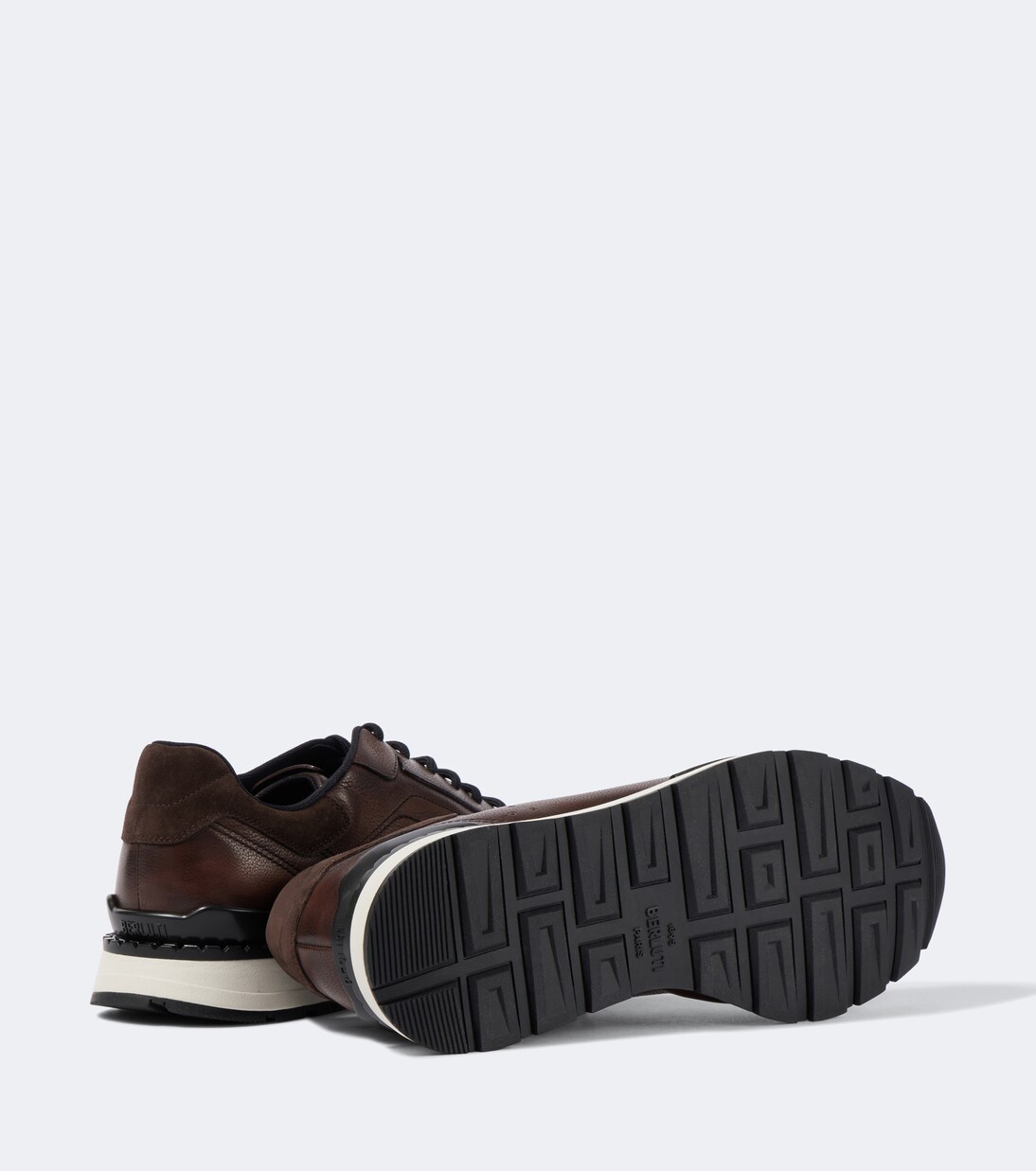 Baskets Fast Track en cuir en marron – Berluti | Mytheresa