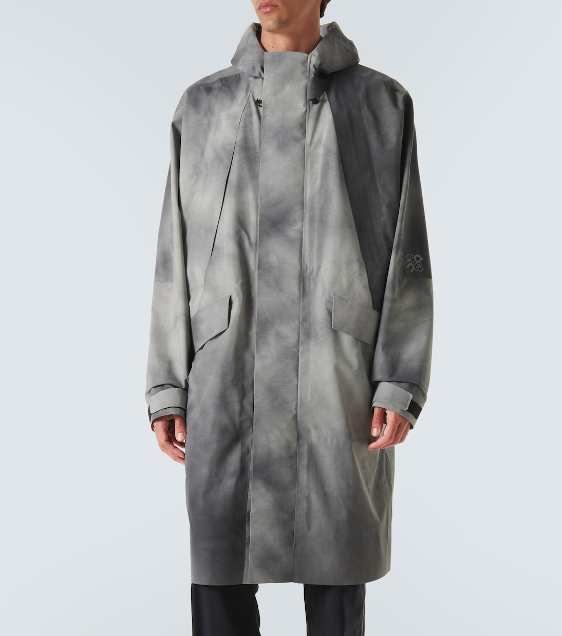 x On tie-dye technical parka in grey - Loewe | Mytheresa