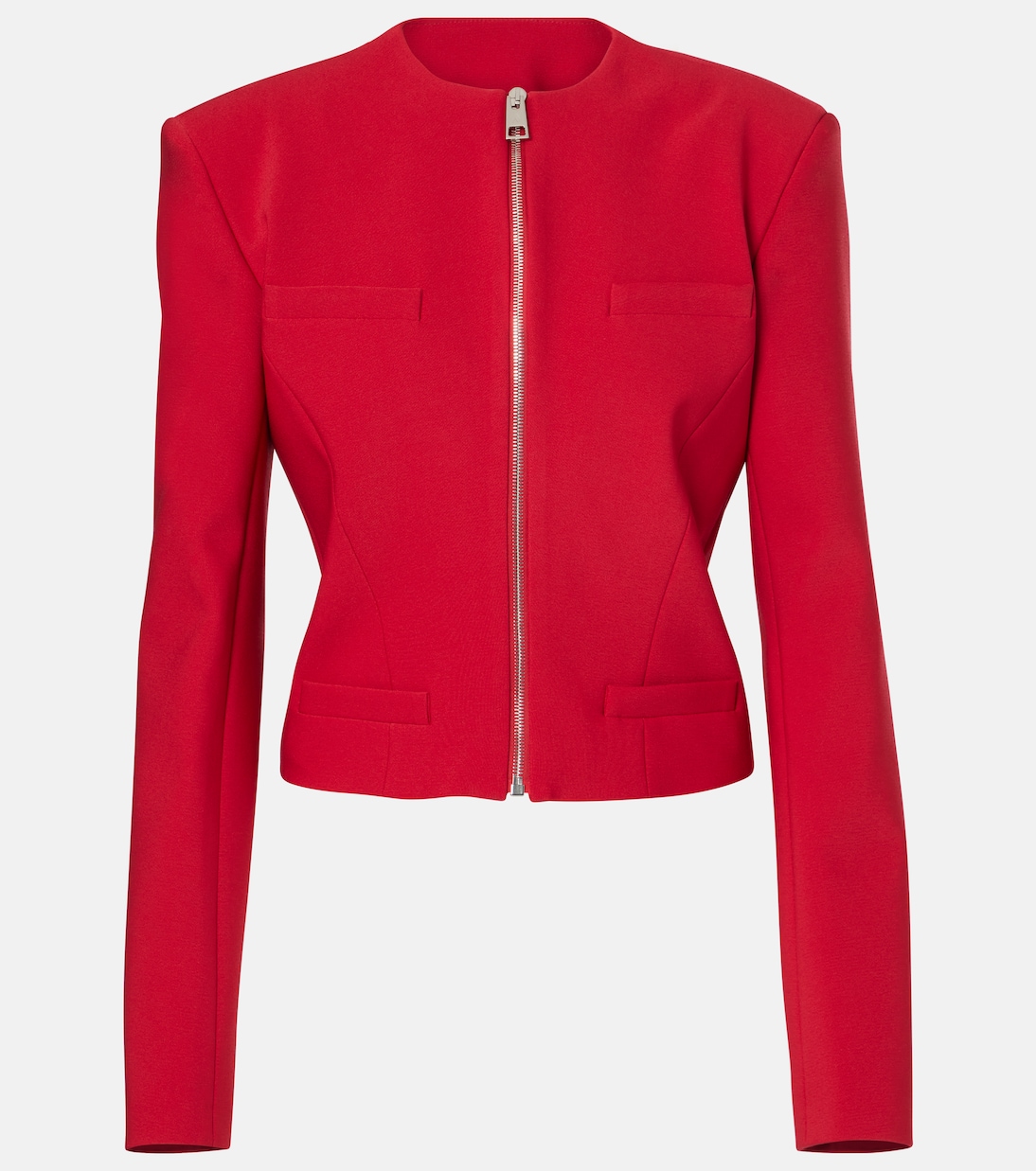 Crêpe jacket in red - The Attico | Mytheresa