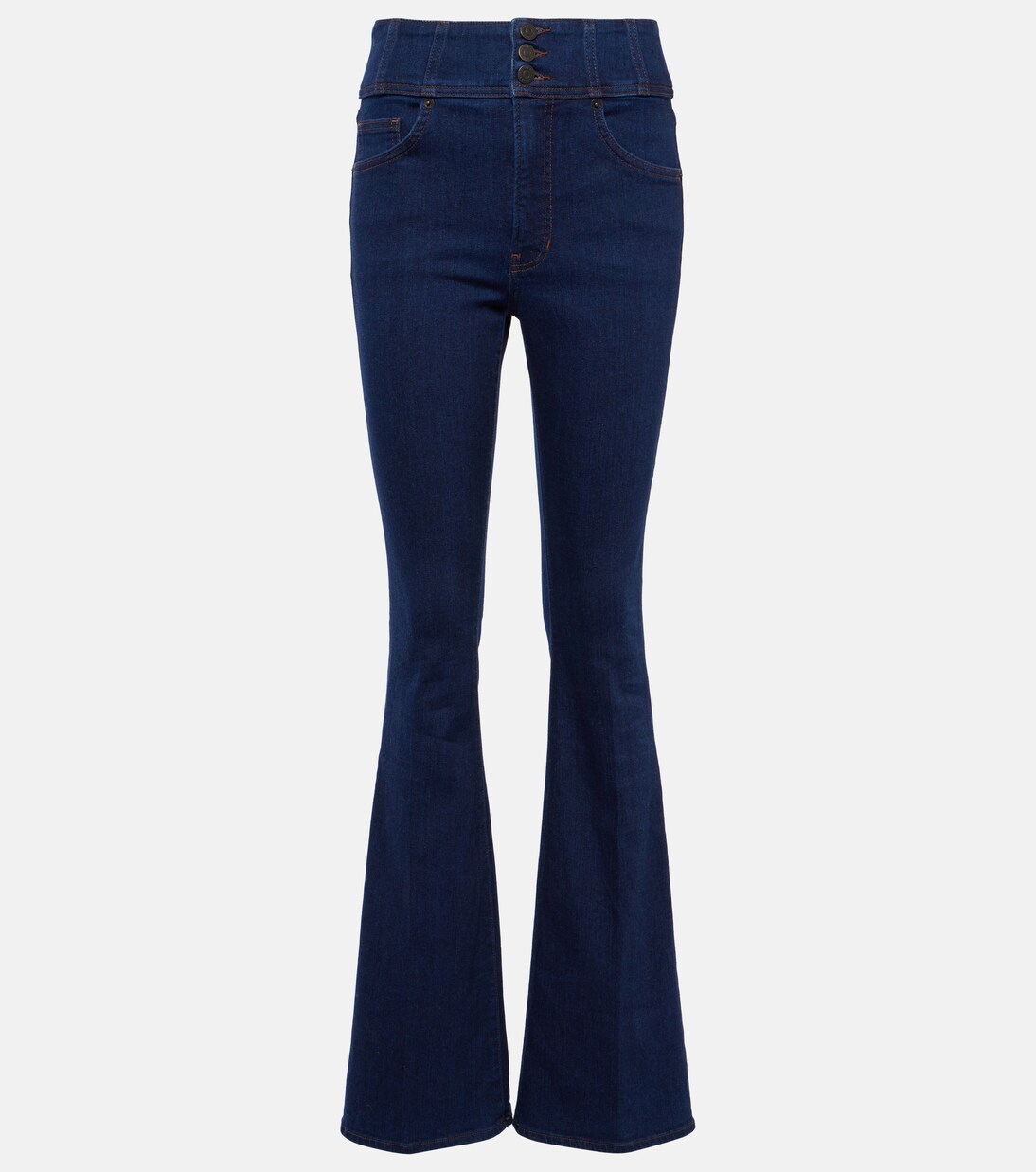 Beverly high-rise flared jeans in blue - Veronica Beard | Mytheresa