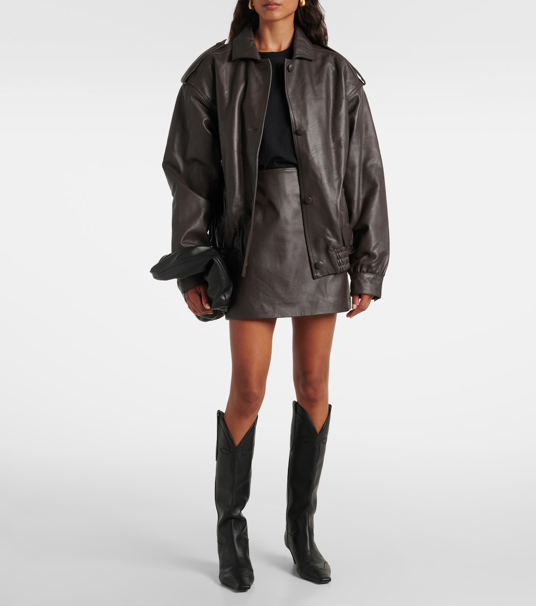 Charlie leather bomber jacket in brown - Blaze Milano | Mytheresa