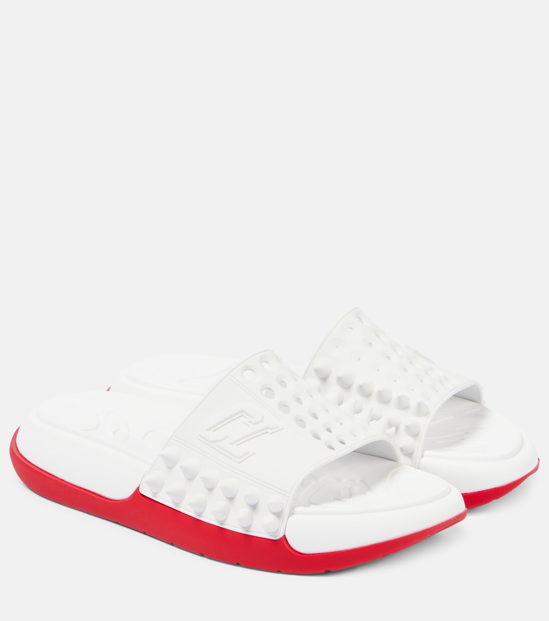 Take It Easy slides in white - Christian Louboutin | Mytheresa