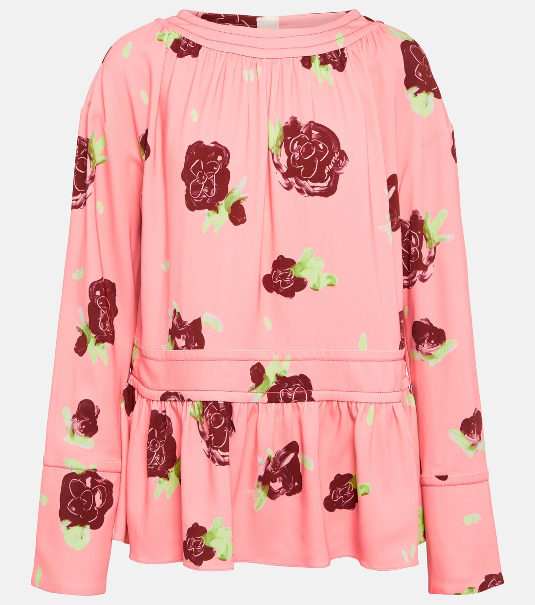 Floral top in pink - Marni | Mytheresa