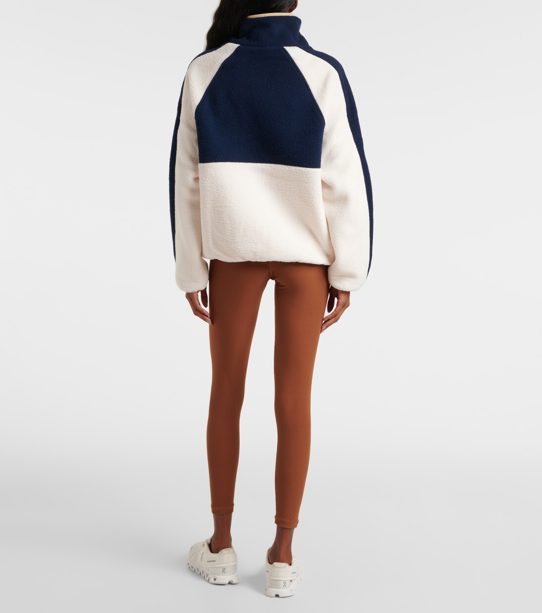 Harlow colorblocked fleece jacket in blue - The Upside | Mytheresa