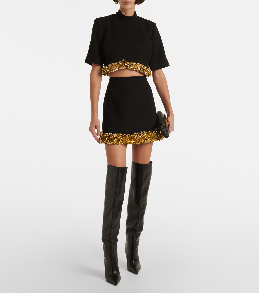 Dua sequined miniskirt in black - Simkhai | Mytheresa