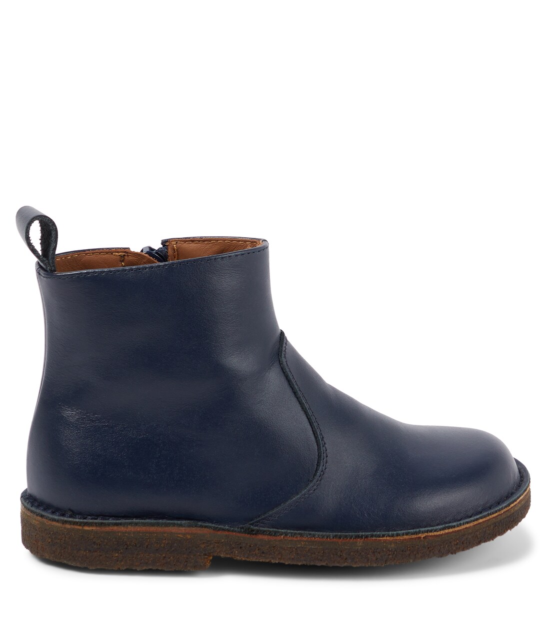 Softy leather ankle boots in blue - Pe Pe | Mytheresa