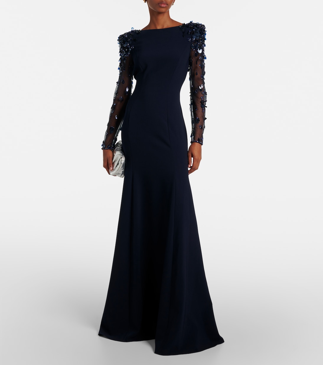 Midnight embellished gown in blue - Jenny Packham | Mytheresa