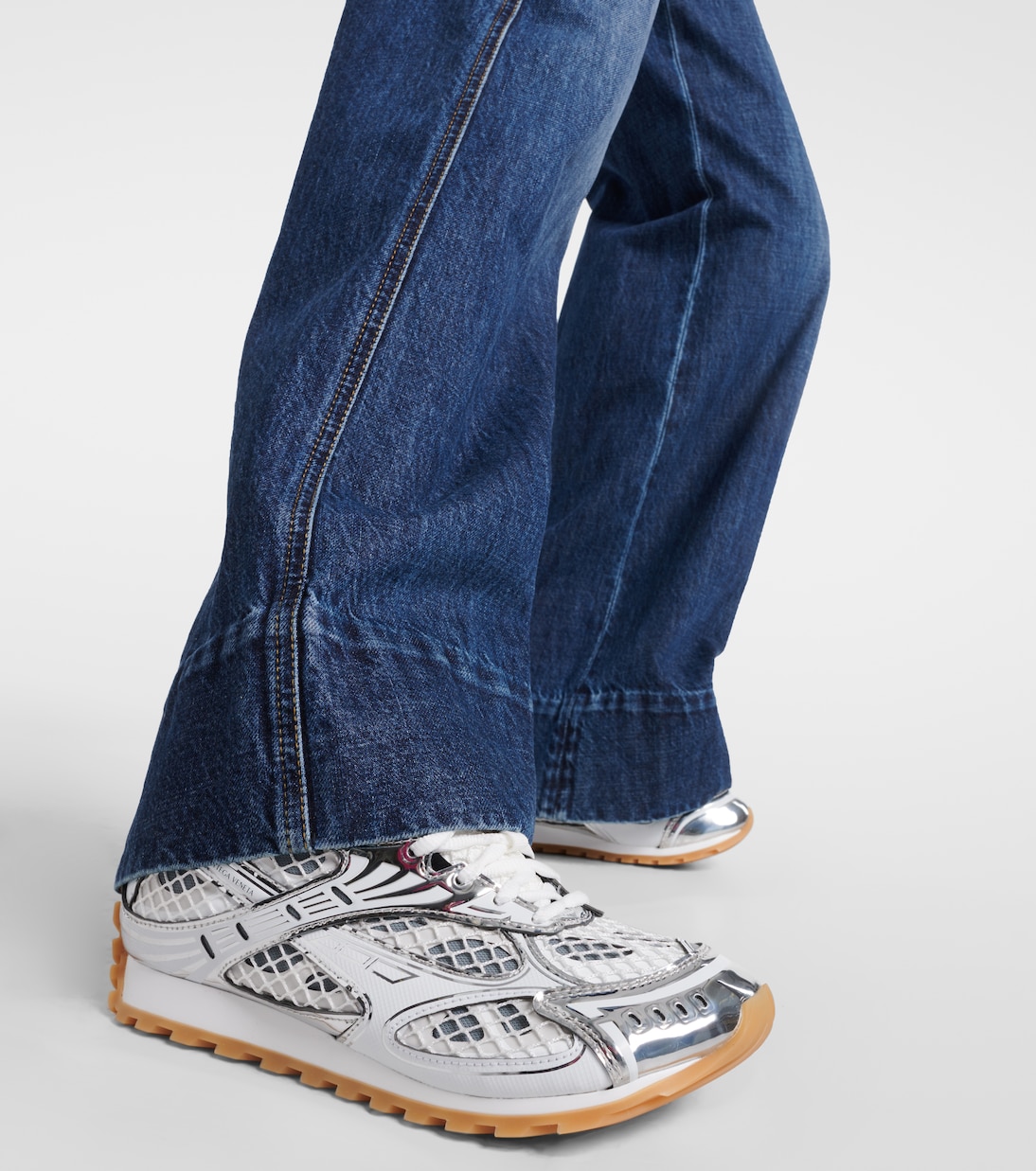 Orbit metallic sneakers in metallic - Bottega Veneta | Mytheresa