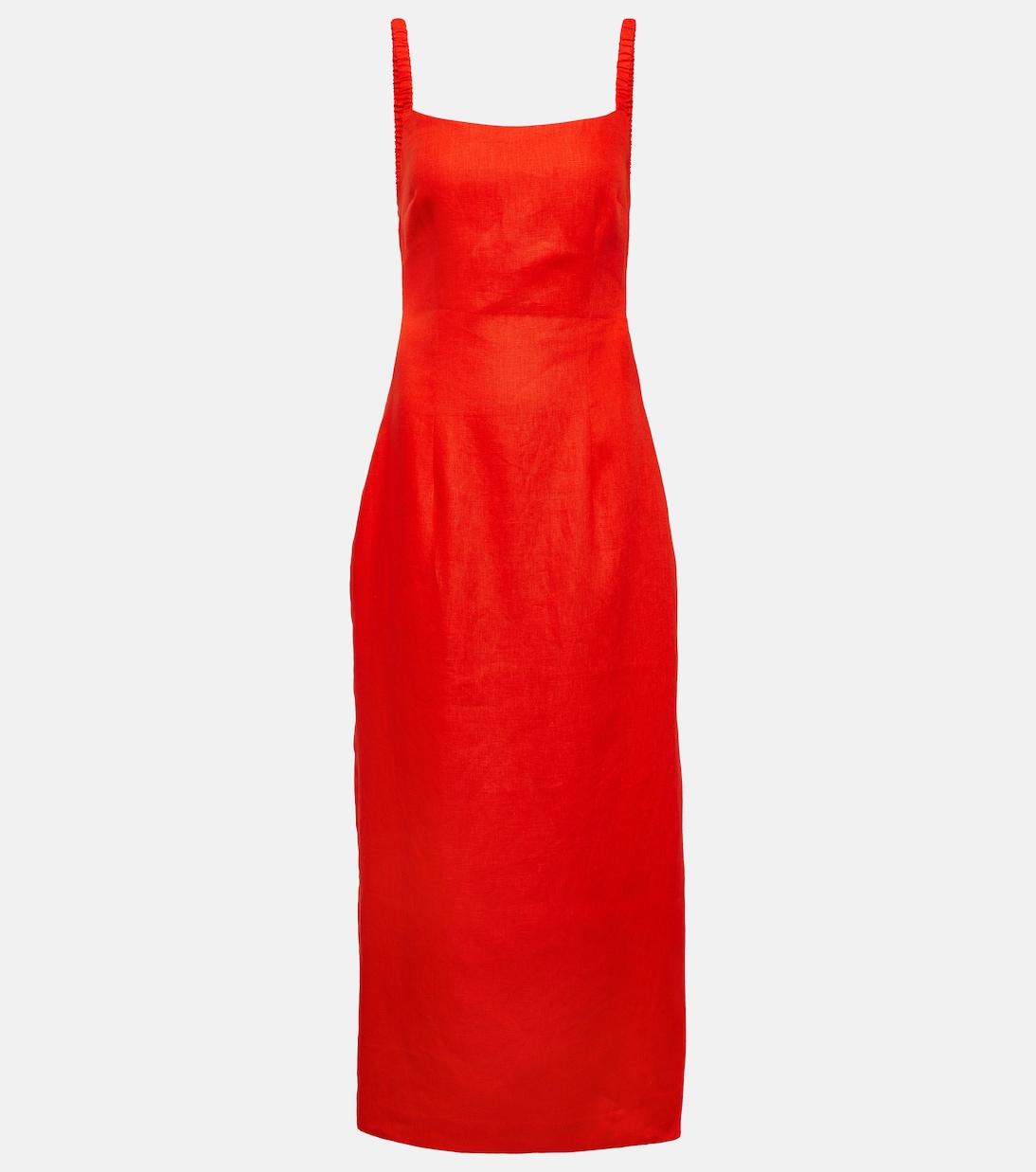 Primrose ruched linen maxi dress in red - SIR | Mytheresa