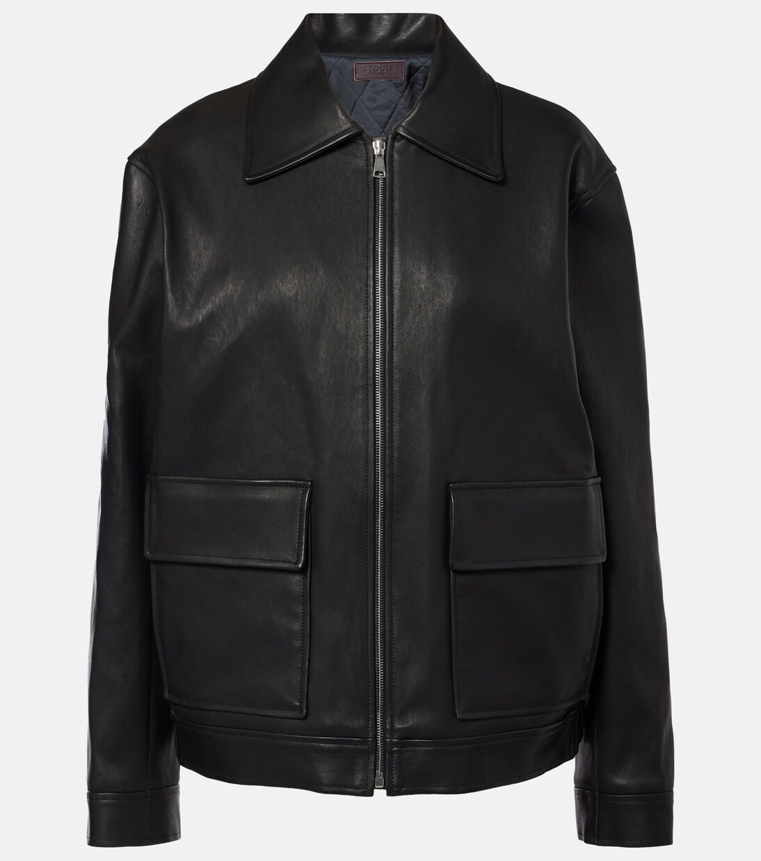Arthur leather jacket in black - Stouls | Mytheresa