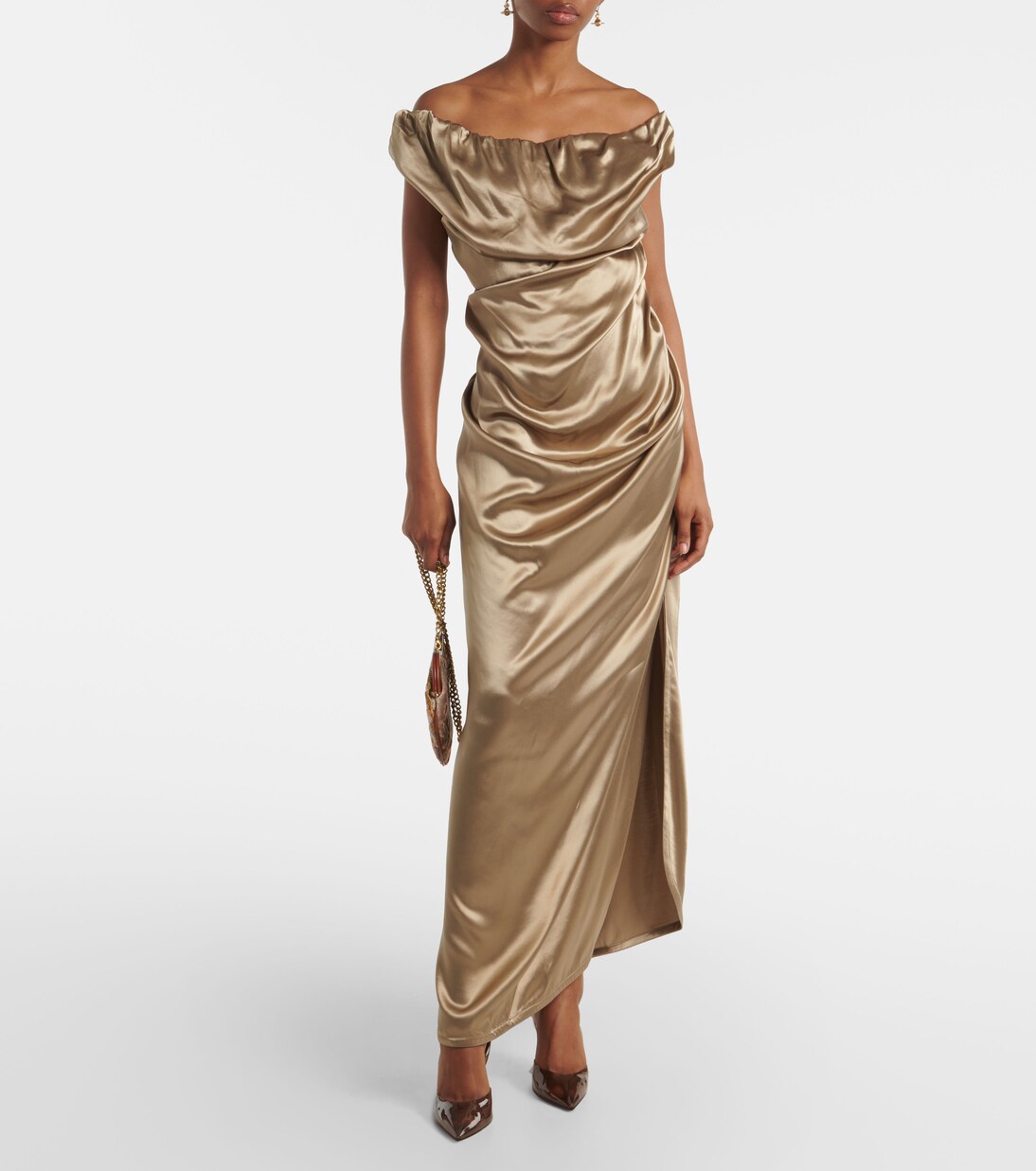 골드 Ginnie 펜슬 드레스 - Vivienne Westwood | Mytheresa