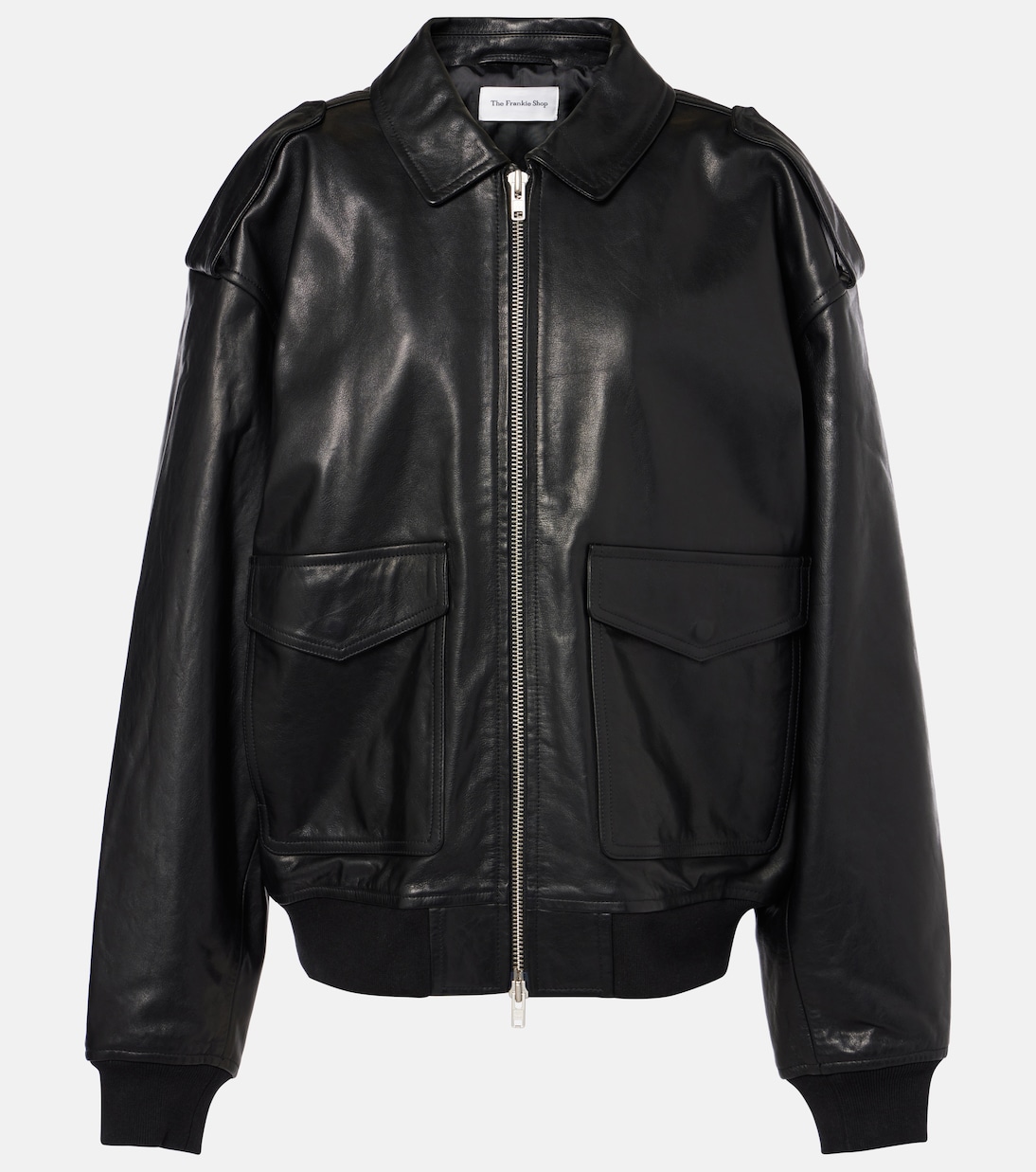 Viper leather jacket in black - The Frankie Shop | Mytheresa