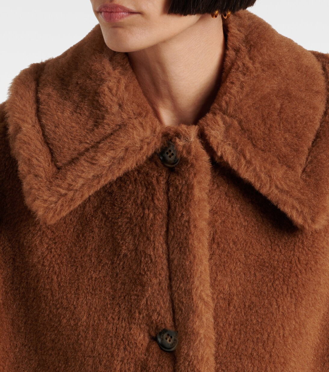 Teddy Bear cape in brown - Max Mara | Mytheresa