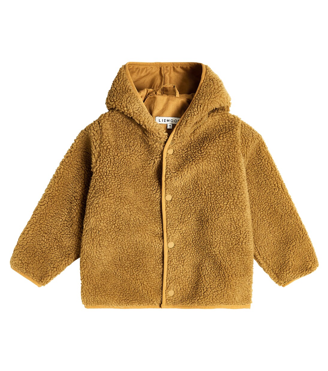 Inge faux shearling hooded jacket in brown - Liewood | Mytheresa